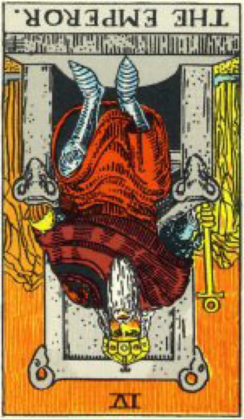 Tarot Card The Emperor Reversed